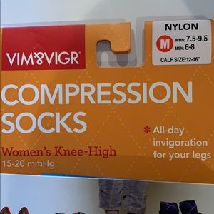 VIM & VIGR | Accessories | Vim Vigr Compression Socks Knee High Women M ...